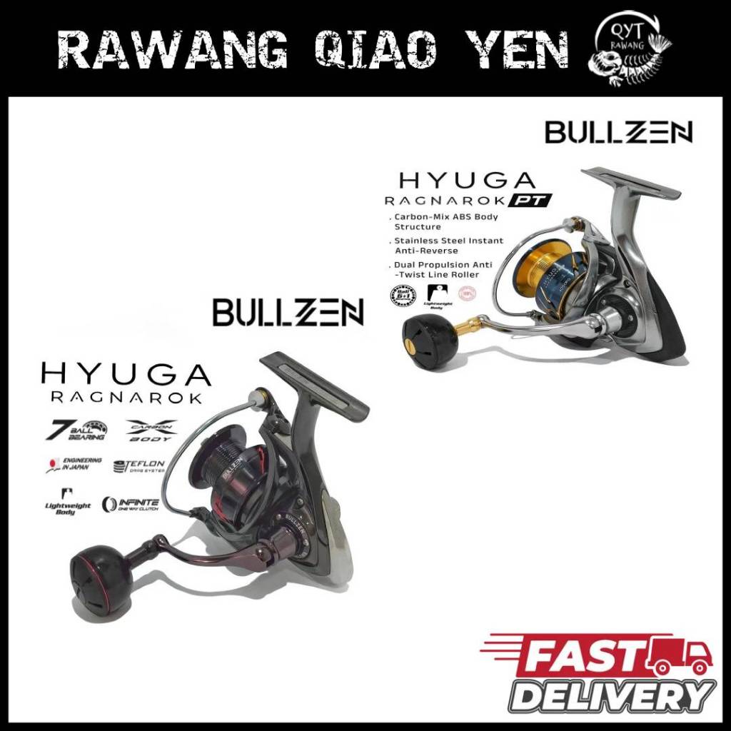 BULLZEN HYUGA RAGNAROK 2022 & HYUGA RAGNAROK PT 2024, SPINNING REEL ...