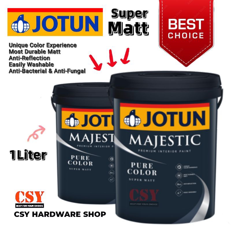 JOTUN PAINT Majestic Pure Color 1LITER | Shopee Malaysia