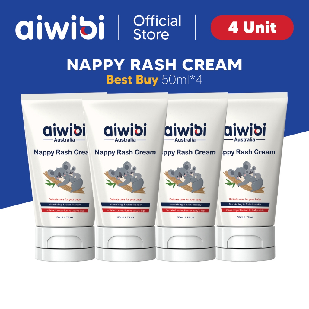 Aiwibi Baby Nappy Rash Cream (50g x 4 Units) | Shopee Malaysia
