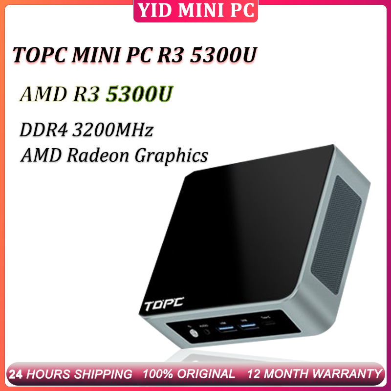 TOPC MINI PC AMD Ryzen 3 5300U DDR4 3200MHz Windows 11 Pro Office ...
