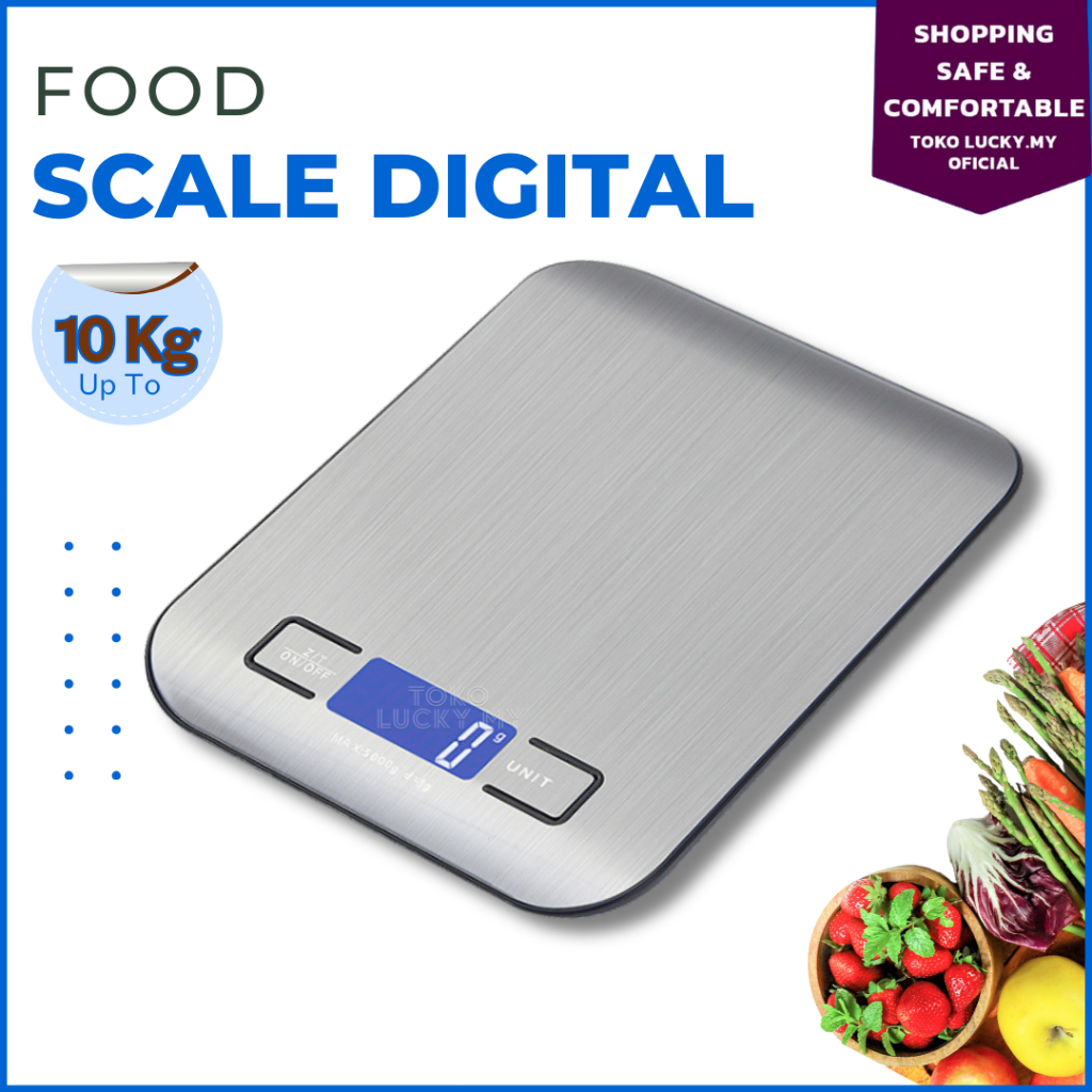 10kg LCD Digital Scale Digital Kitchen Weight Scale Digital Kitchen ...