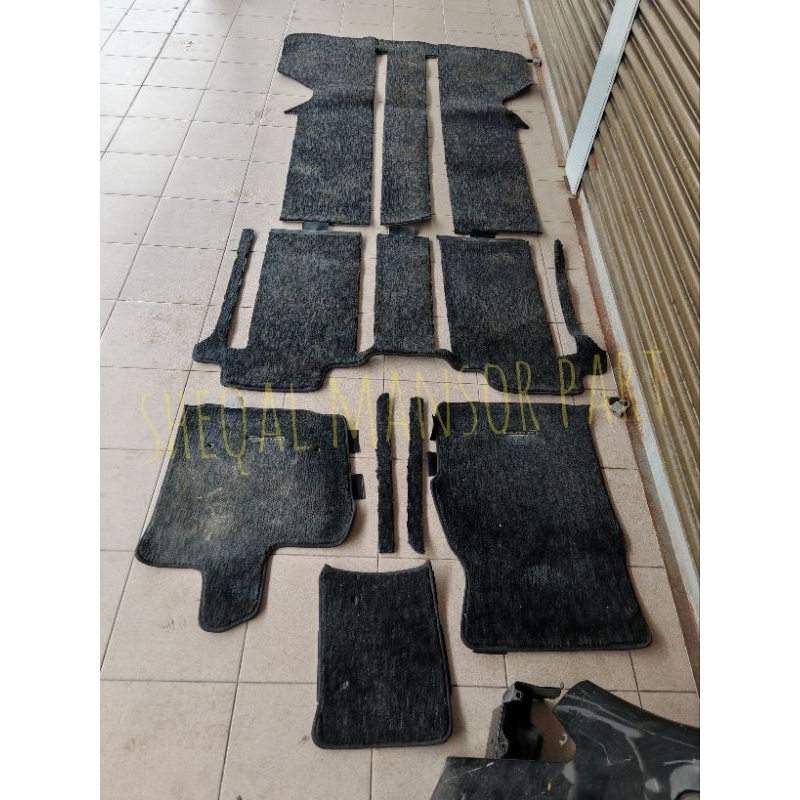 CARPET KAKI HITAM TOYOTA VELLFIRE ANH20 7 SEATERS USED TERPAKAI ...