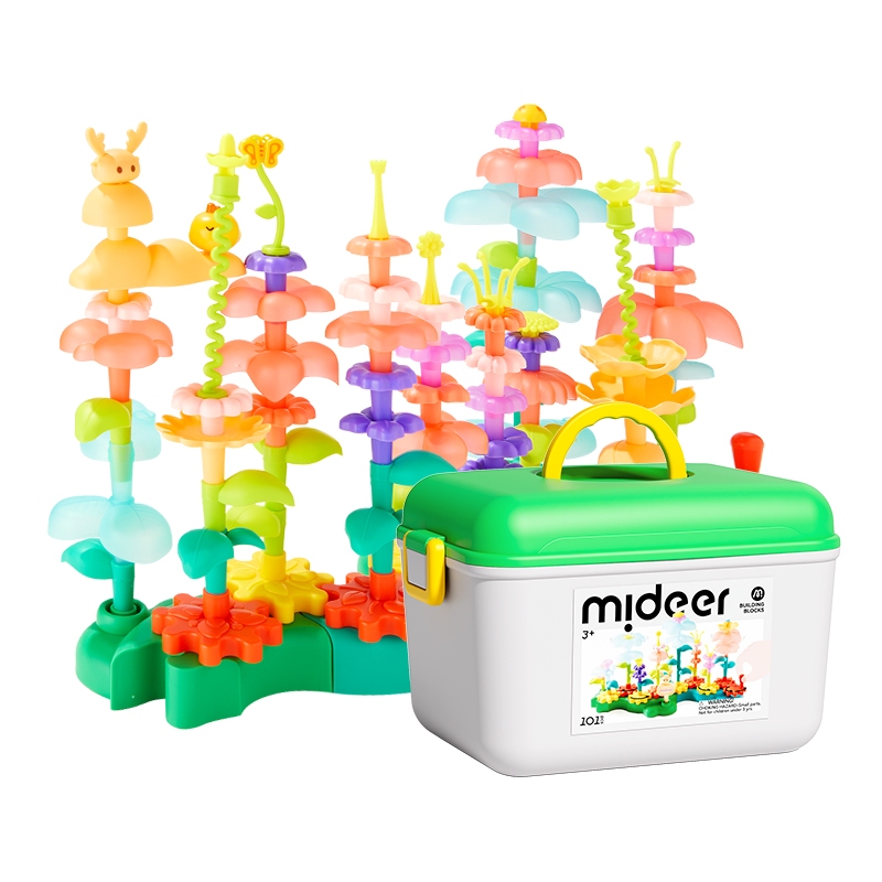 Mideer Interlocking Gear-Rotating Fantasy Garden Puzzle Blocks | Shopee ...