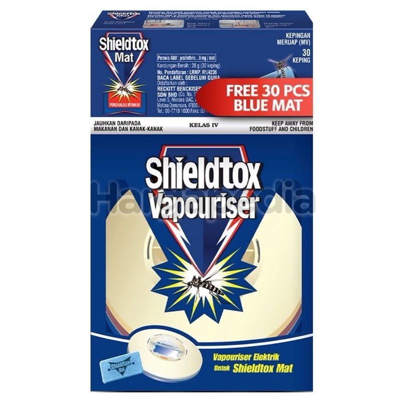 Shieldtox Corded Vapouriser Mat/ Mosquito Killer (Free 30 Refill Mat ...