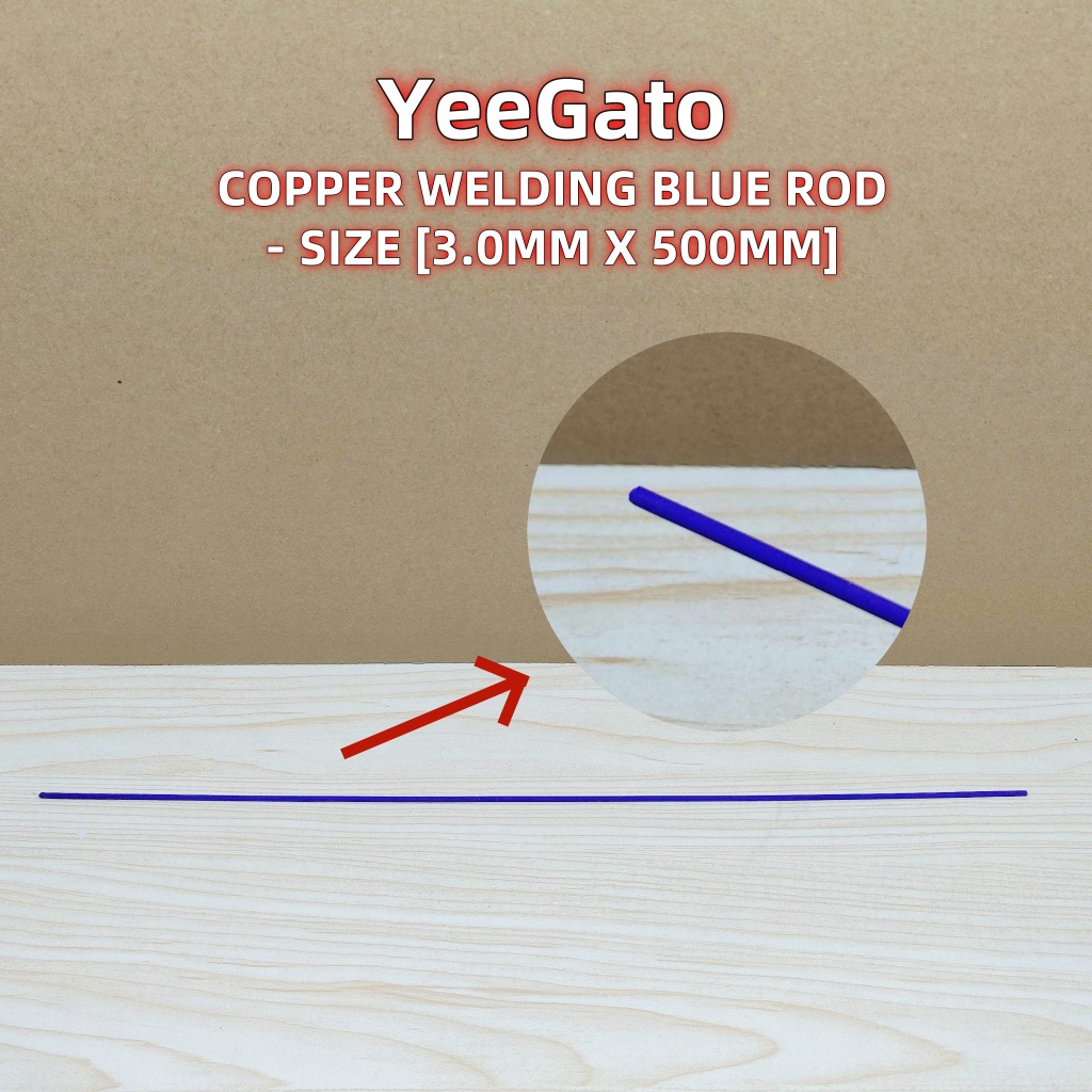 [3.0MMX500MM] {BLUE} COPPER WELDING ROD (SQUARE) STICK AIRCOND, PIPE ...