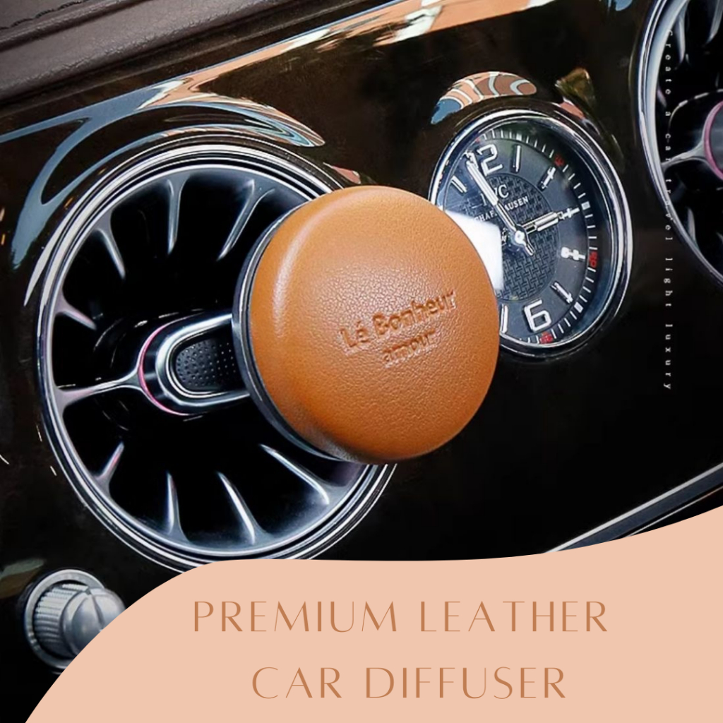 Premium Leather Car Fragrance Diffuser Air Freshener Pewangi Kereta car ...