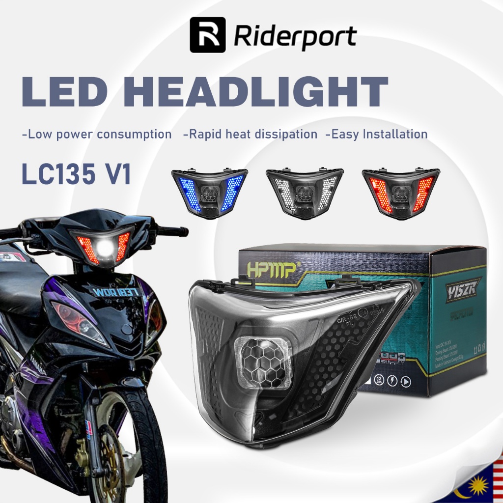 HPMP LC135 V1 Head Lamp LED Headlight Super Bright Lampu Depan 135LC Front Light Plug And Play ...