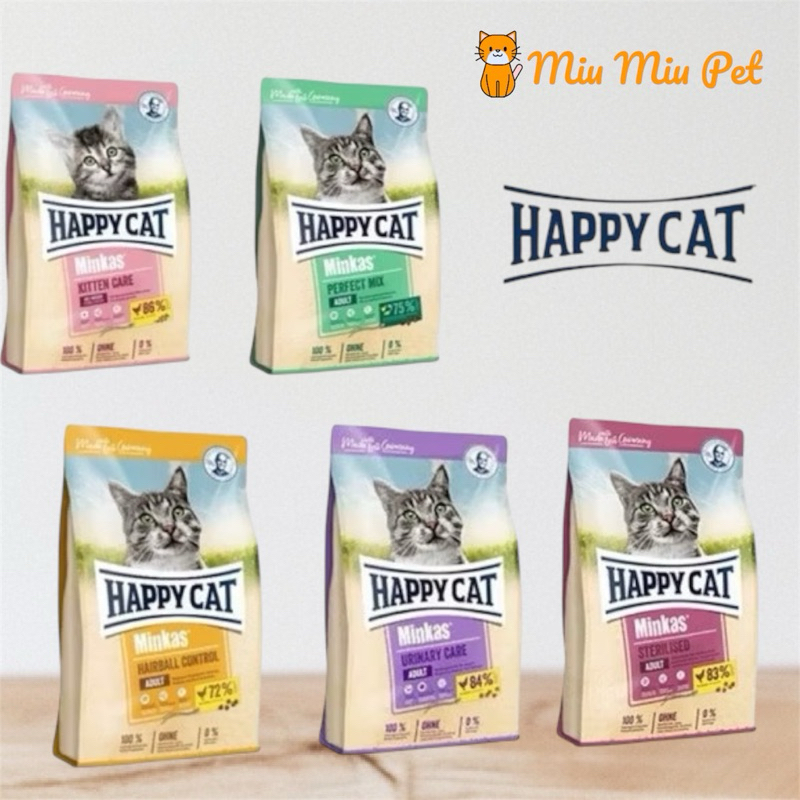 HAPPY CAT PERFECT MIX / HAIRBALL CONTROL/URINALY /STERILISED(1kg repack ...