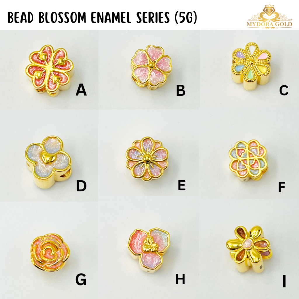 MYDORA Bead Blossom Enamel Series (5G) | EMAS 916/22k | Shopee Malaysia