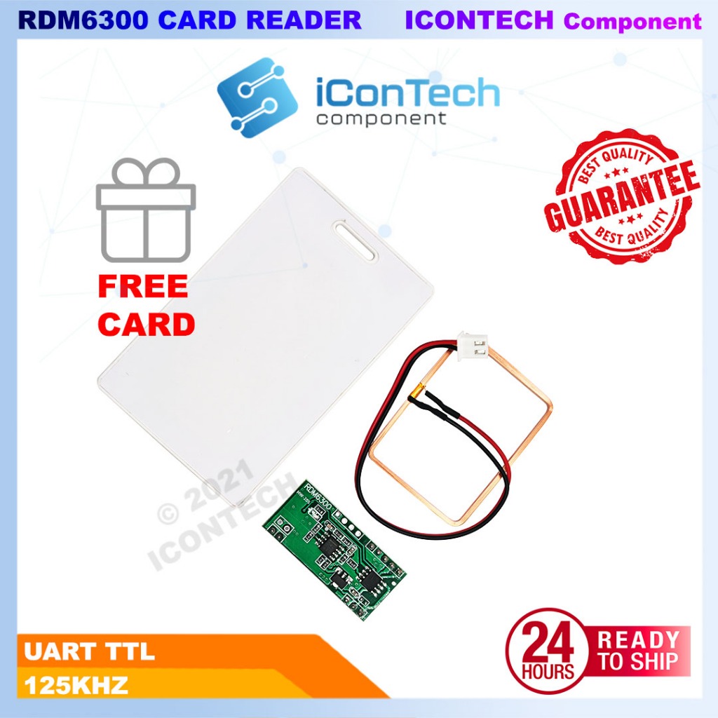 RDM6300 125kHz RFID Card Reader Module Arduino Accesosories | Shopee Malaysia