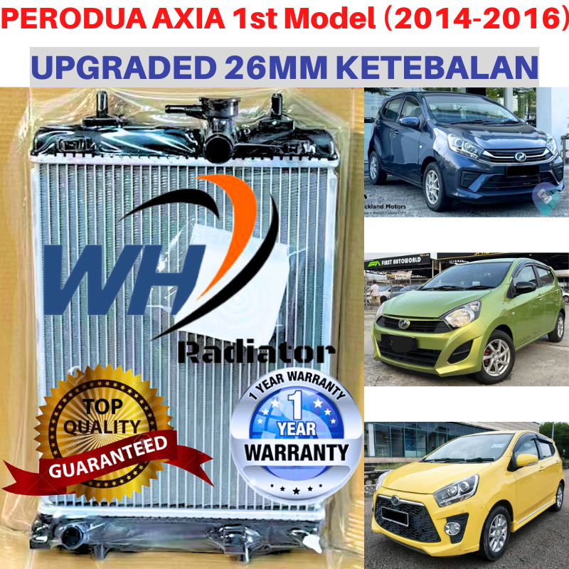 PERODUA AXIA 1st Model (2014-2016) (26mm)Double Layer TOP QUALITY AUTO ...