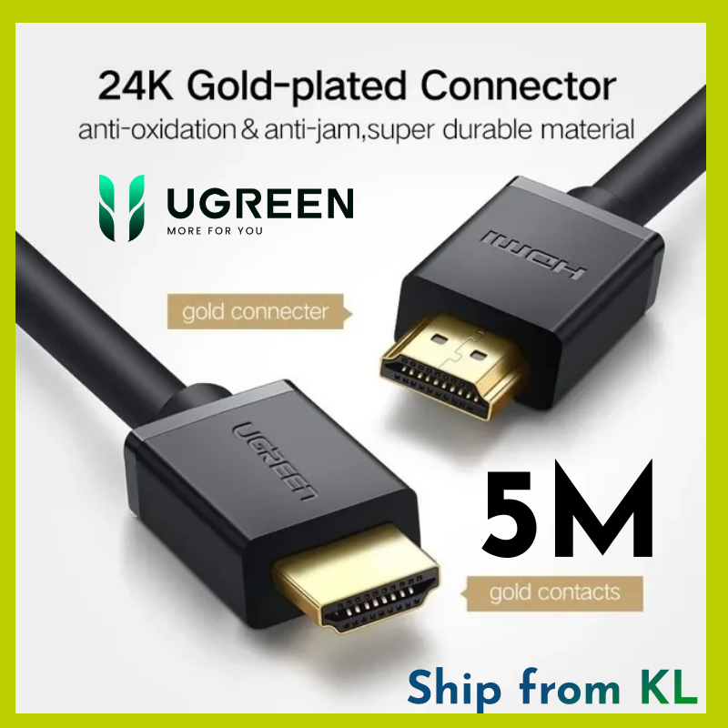 UGREEN HD104 HDMI CABLE VER 2.0 4K@60HZ [ 5M ] | Shopee Malaysia