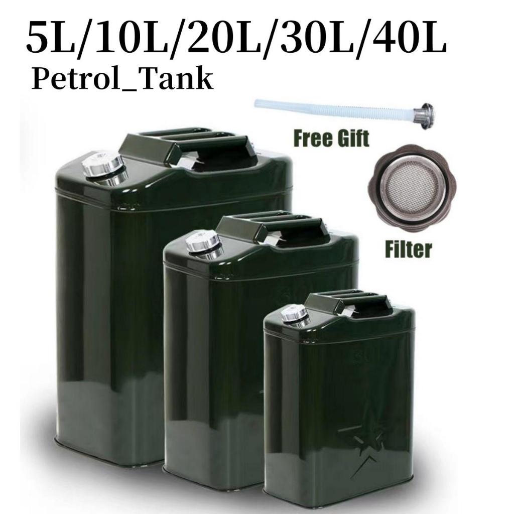 5L-40L Oil Drum Can Gas Gasoline Oil Container Thickened/fuel tank， bekas petrol， botol petrol ...