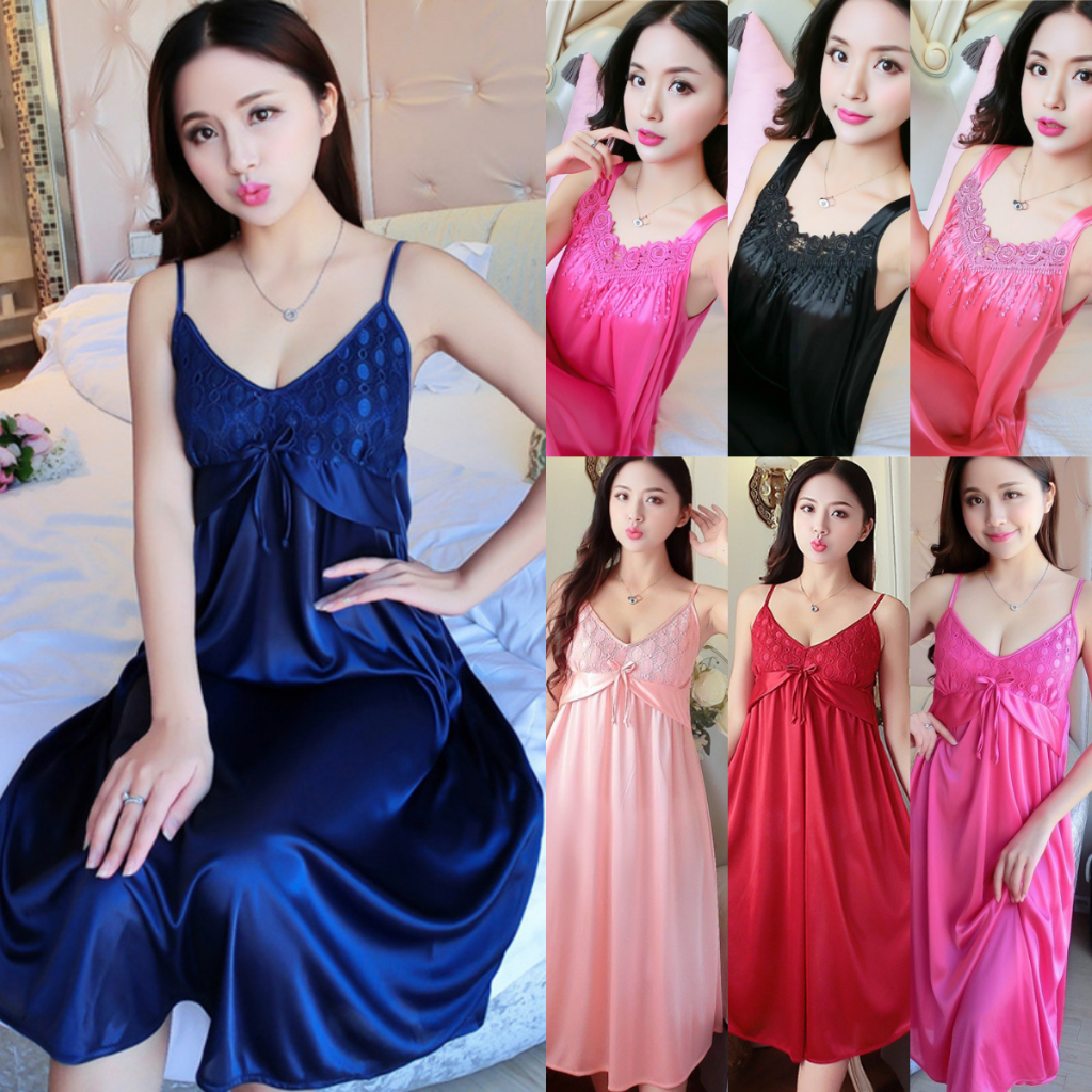 Women Babydoll Nightdress 9 Colours With G-string 8599 | Shopee Malaysia