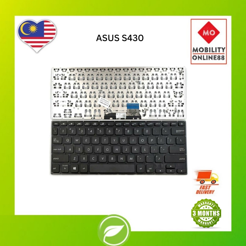 ASUS S430 A430 Laptop Keyboard | Shopee Malaysia