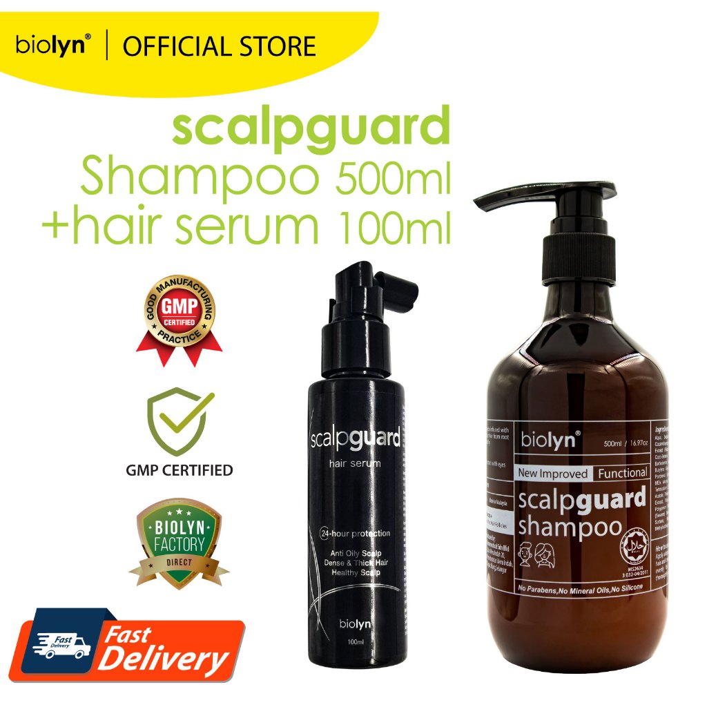 Biolyn scalpguard shampoo 500ml+hair serum 100ml | Shopee Malaysia