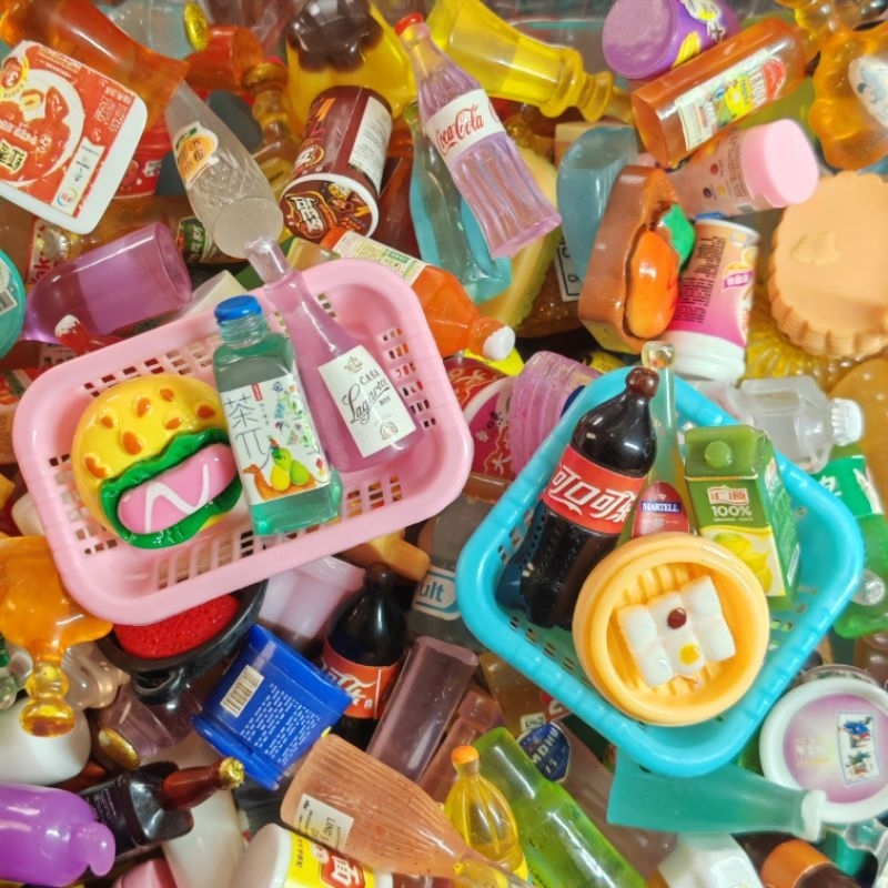 BLIND BAG Random Mixed Miniature Foods, Drinking Bottles, Supermarket ...