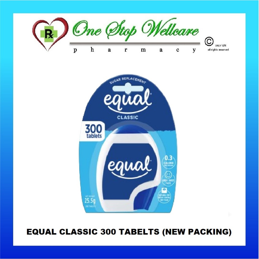 EQUAL KLASIK 300 TABLET / CLASSIC 300'S TABLETS (EXP:02/2026) | Shopee ...
