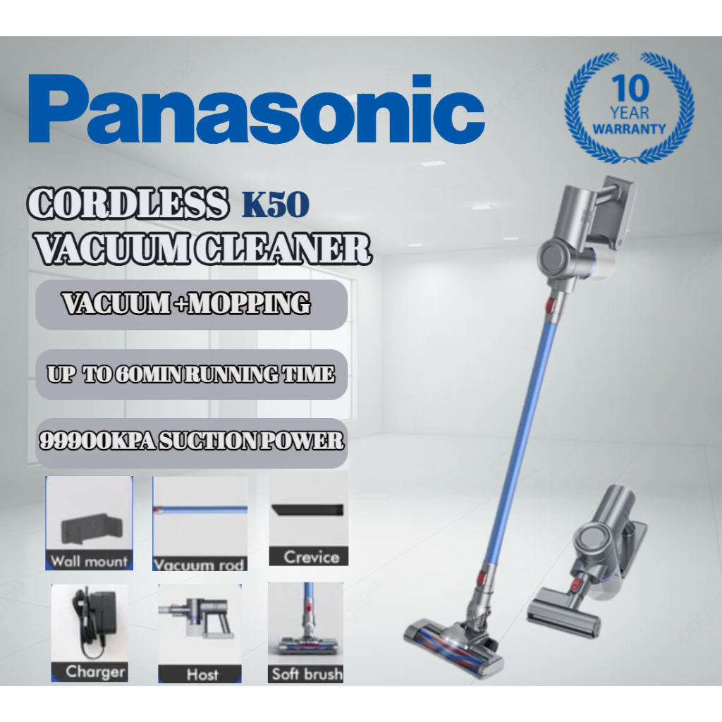 PANASONIC Vacuum Cleaner Cordless Vacuum Light Weight Handheld Vacuum ...