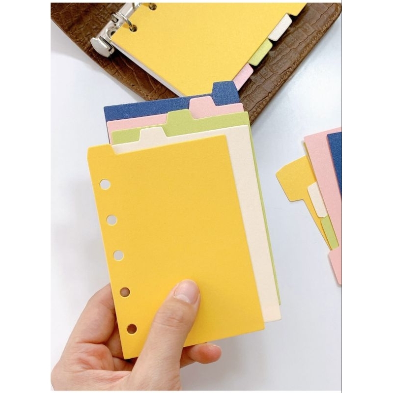 A7 M5 Planner Shining Divider A7 M5纯色闪晶索引页 | Shopee Malaysia