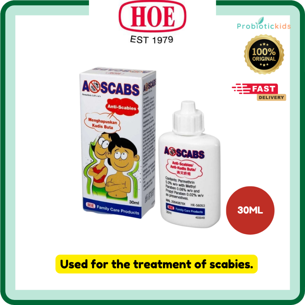 HOE A-Scabs Anti-Scabies Lotion | 30ML | EXP: 11/27 | Anti-Scabies ...