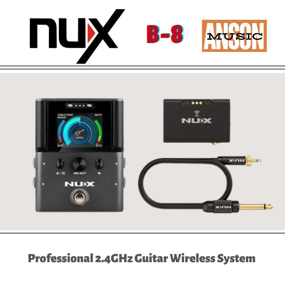 Nux B 8 Professional 2 4ghz Guitar Wireless System Black B 8 B8 Shopee Malaysia