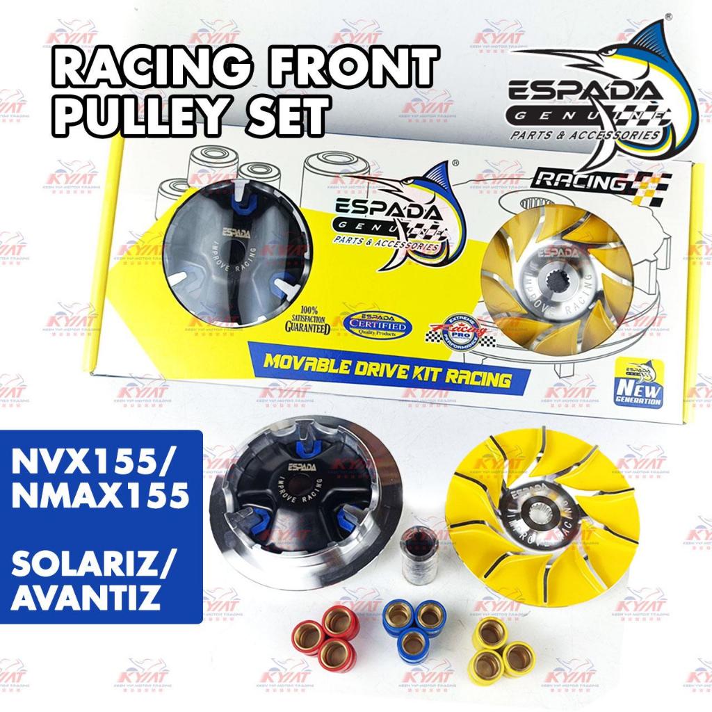 ESPADA RACING FRONT PULLEY SET NVX155/NMAX155/SOLARIZ/AVANTIZ MOVABLE DRIVE KIT RACING ...