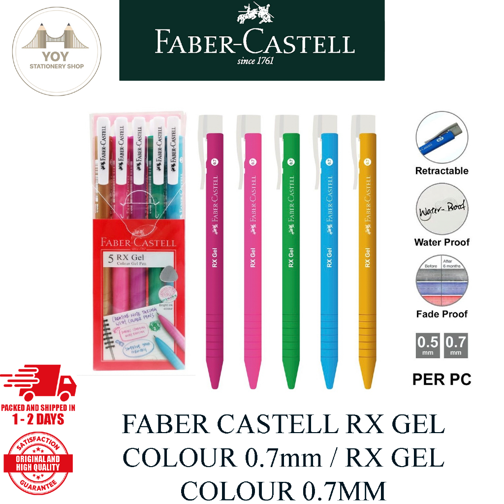 FABER CASTELL RX GEL COLOUR 0.7mm / FABER-CASTELL RX GEL COLOUR 0.7MM ...