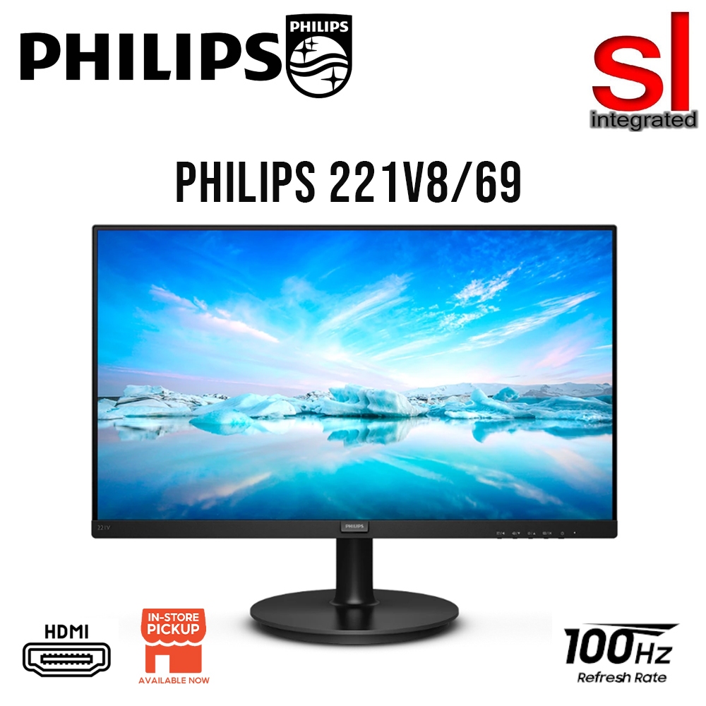 Philips 221V8/69 21.5'' FHD 100HZ 4MS VA LED Monitor | Shopee Malaysia