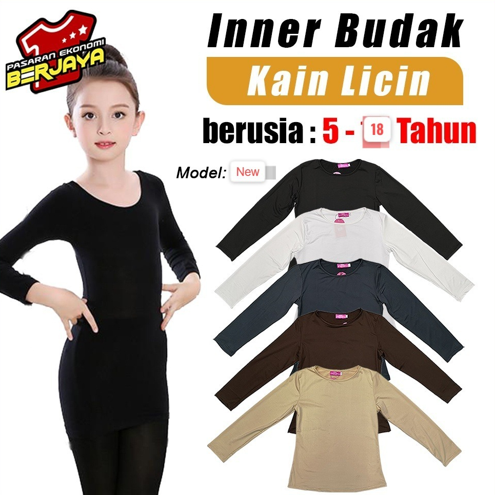 PREMIUM Baju Inner Kanak-Kanak - Inner Baju Budak - Kids Inner Long ...