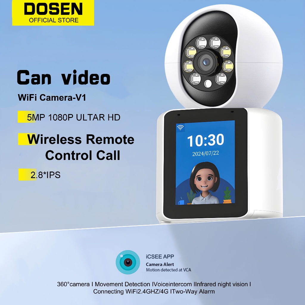 ICSEE CCTV 1080P Home Video Calling Camera V1 Indoor Wireless WIFI ...