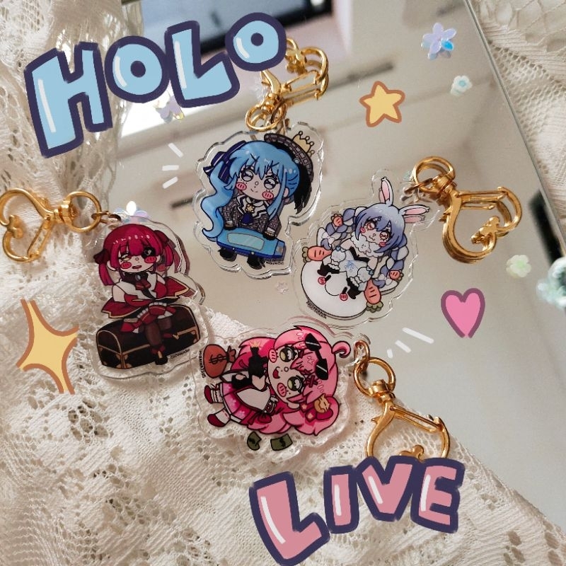 HOLOLIVE KEYCHAINS/BADGES (｢`･ω･)｢ | Shopee Malaysia