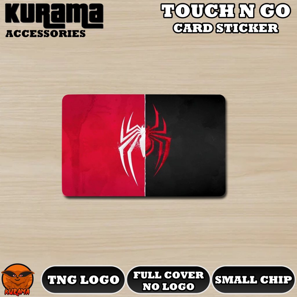 [ SPIDERMAN Logo ] Touch n Go Card Sticker Cover / Credit Card Sticker ...