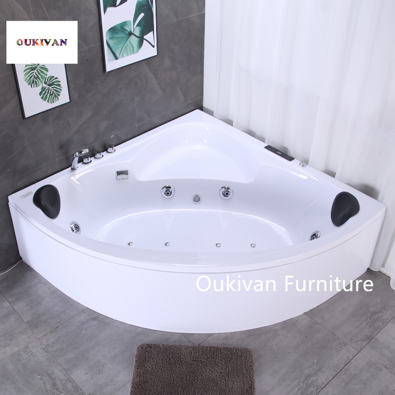 Corner Jacuzzi Bathtub Tab Mandi Deep Soak Relaxing Double Twin Massage ...