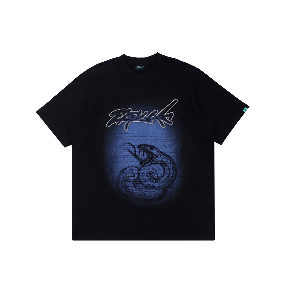 EGLAF Fearless Serpent Tee (Black) | Shopee Malaysia