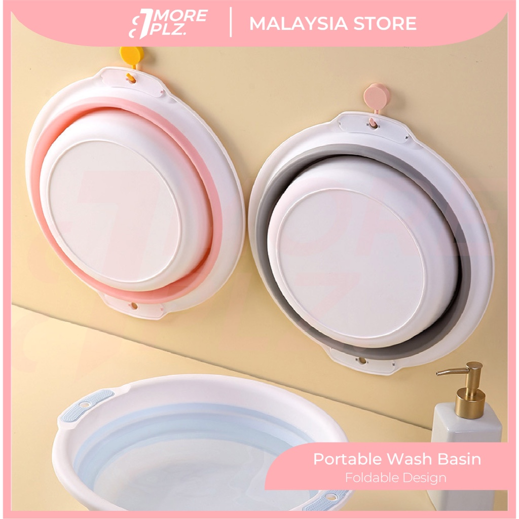 1More Plastic Folding Basins Portable Wash Basins Folding Laundry Tub ...
