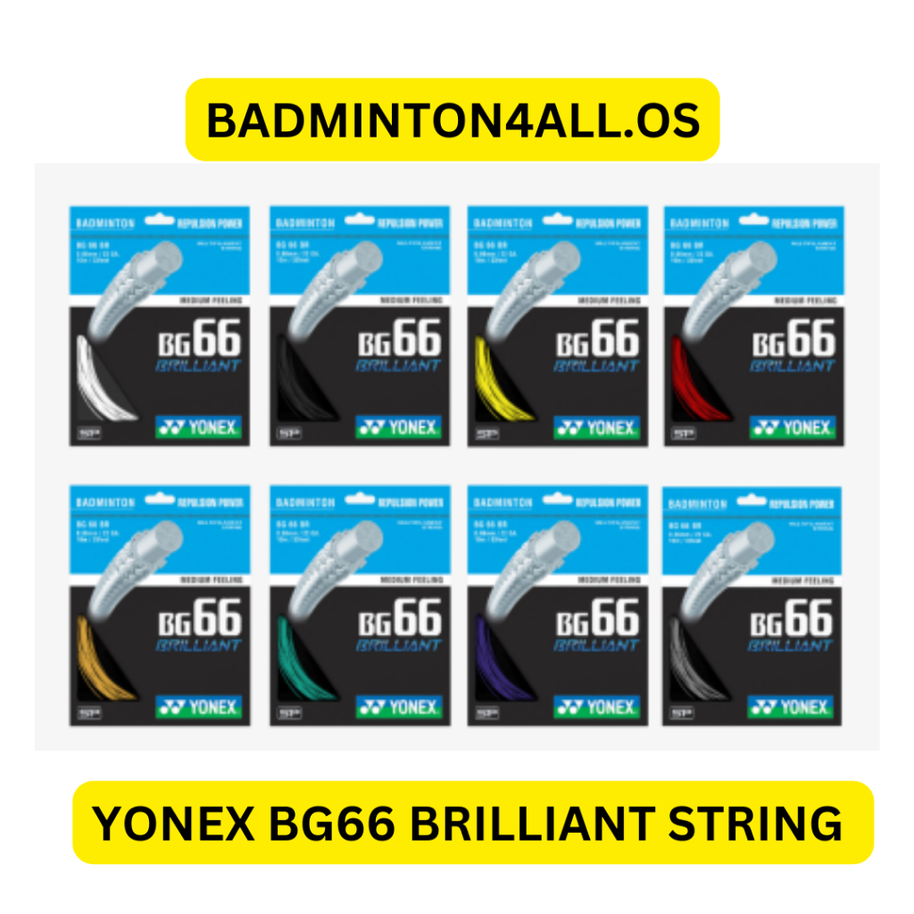 YONEX BG66 BRILLIANT BADMINTON STRING (100% ORIGINAL) | Shopee Malaysia