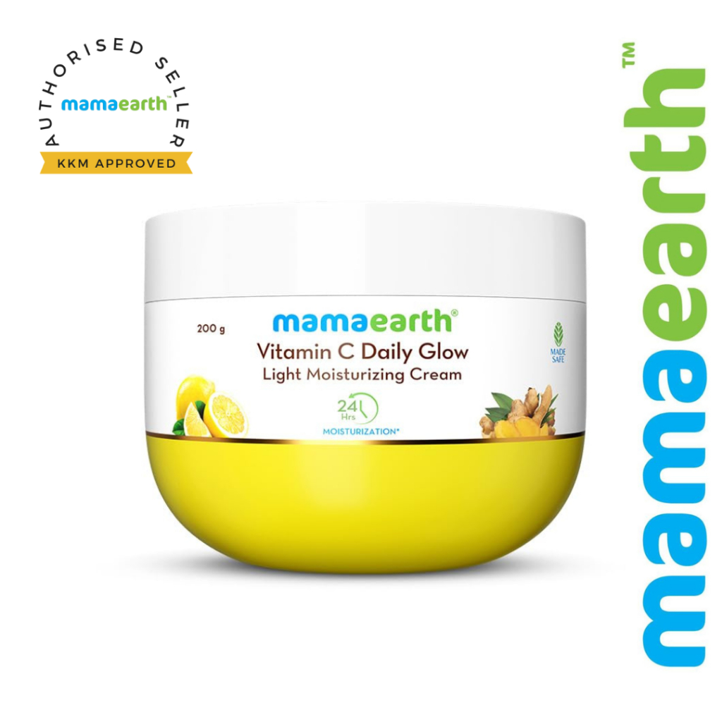 Mamaearth Vitamin C Daily Glow Light Moisturizing Cream 200g | Shopee ...