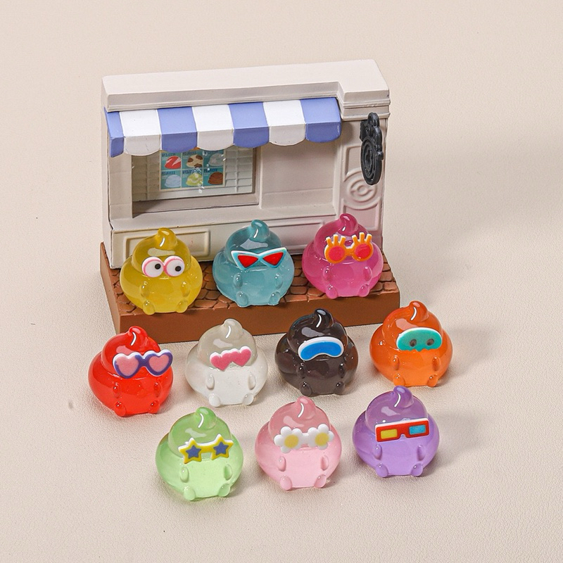 酷炫夜光透亮粑粑系列整套10个 Cool Luminous Shiny Poop Series Full Set 10 Pcs ...