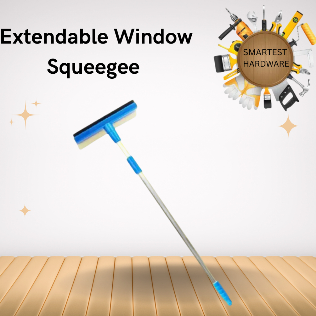 [Aluminium Handle] Extendable Window Squeegee With Sponge Telescopic ...