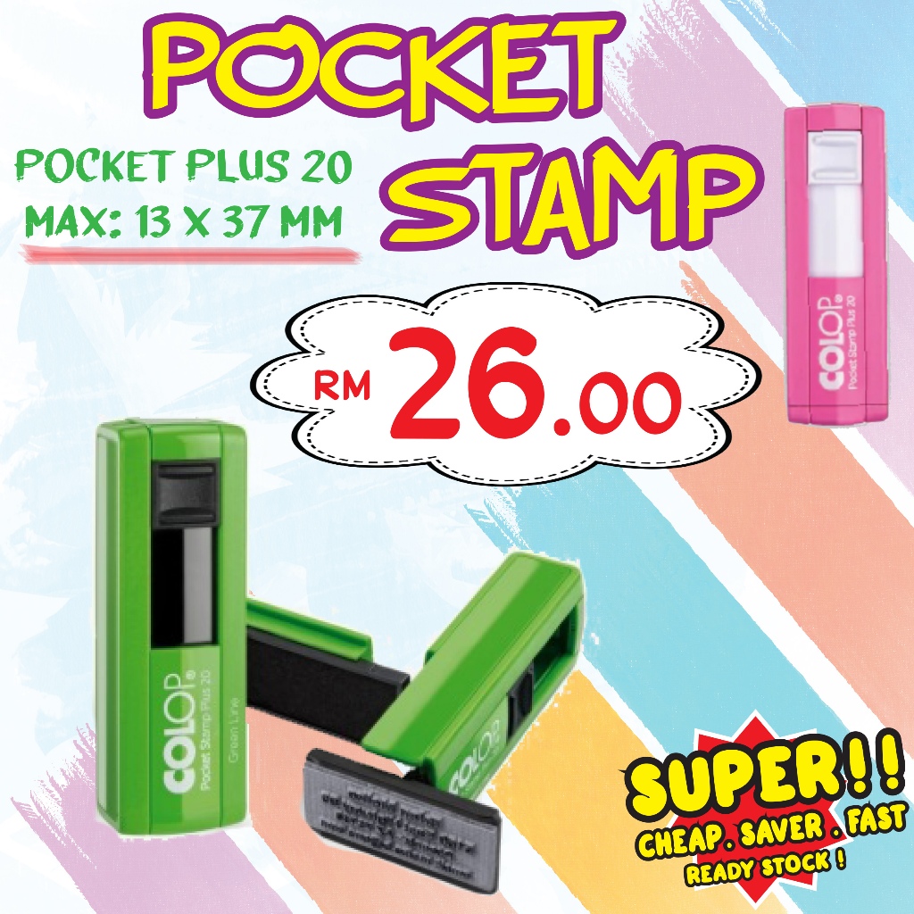 COLOP | POCKET STAMP 20 30 40 | DOCTOR NAMA COP NURSE 医护人员 / 名字印章 CHOP ...