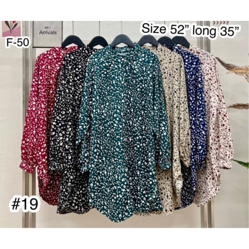 Blouse bercorak F50 FREESIZE PLUSSIZE (DADA 36-52 INCI ) | Shopee Malaysia