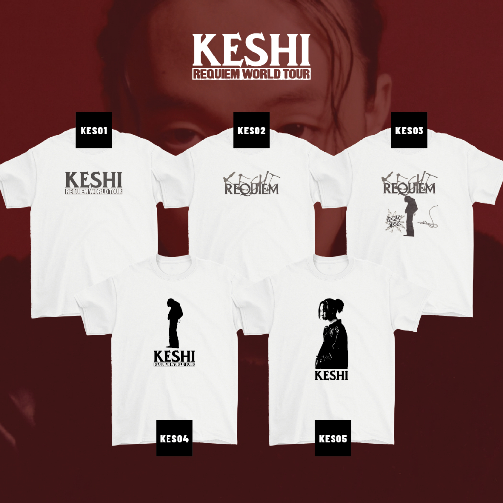 KESHI REQUIEM WORLD TOUR T-shirt Adult Cotton Custom Tee | Shopee Malaysia