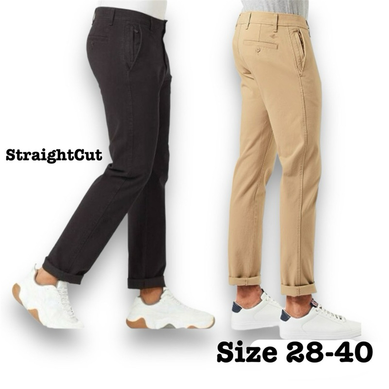 straight cut slack pants28_40 ready stock | Shopee Malaysia