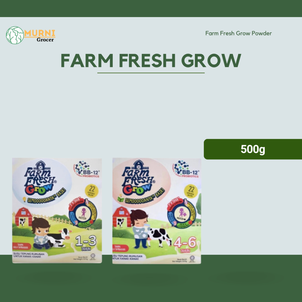 Farm Fresh Grow Powder 500g - 2 Variants | Murni Grocer | Shopee Malaysia
