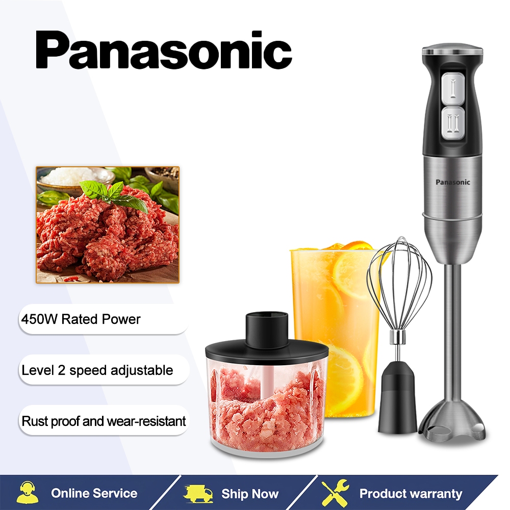 Panasonic Hand Blender Set Pengisar 4 In 1 Electric Blander Mixer ...