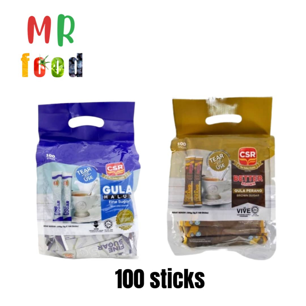 5g Gula Sugar Brown Perang Sachet Stick CSR Fine Granulated 100's ...