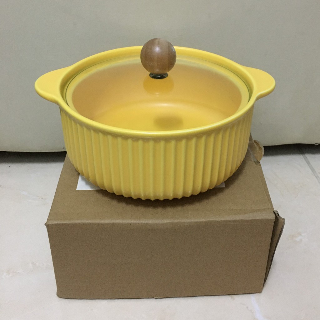 Ceramic Bowl with glass lid | Shopee Malaysia