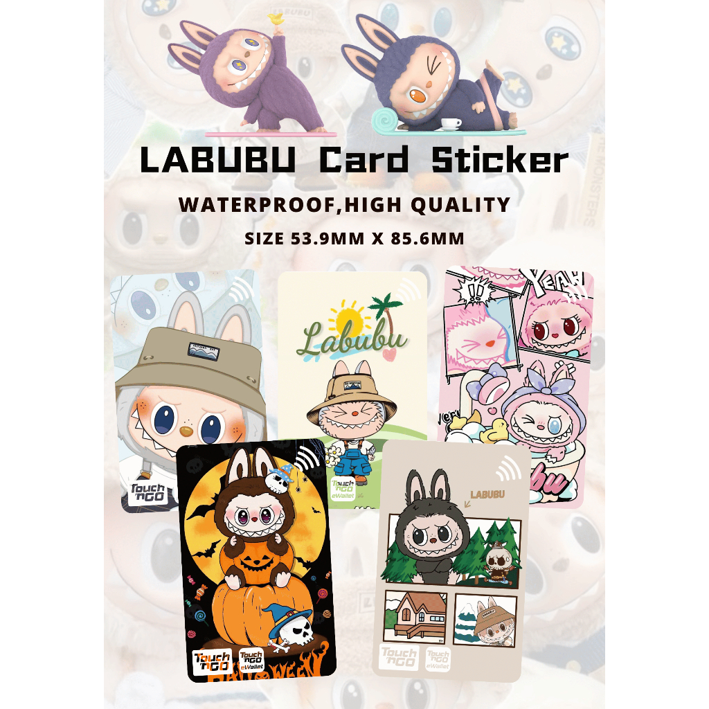 Labubu - Sticker TNG Sticker NFC Card Skincard Liverpool by Jerryfish ...