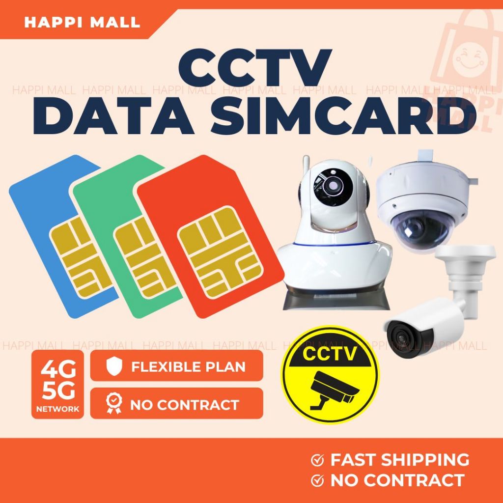 CCTV 4G/5G Data Simkad for CCTV Solar, CCTV Wireless Outdoor, Security ...